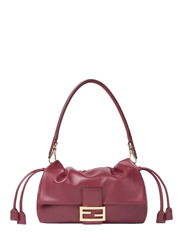 Fendi Baguette® Soft Medium Dark Red Nappa Leather Bag - [red]